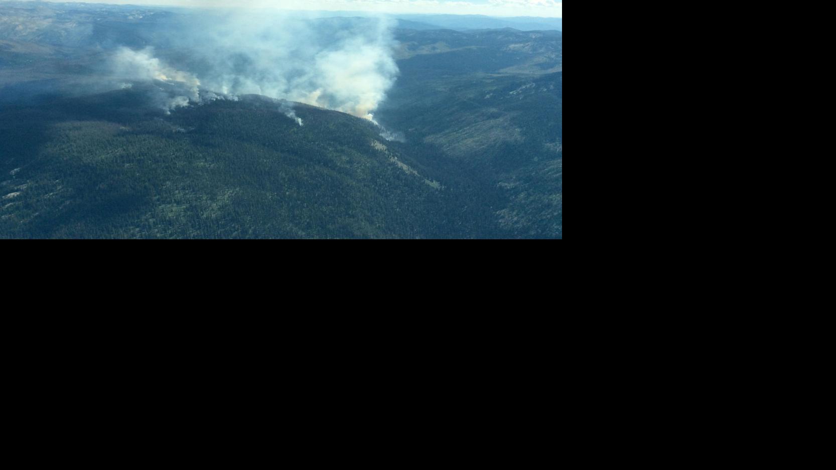 Smoke plume seen over Bitterroot Valley from Idaho Cedar fire | Local ...