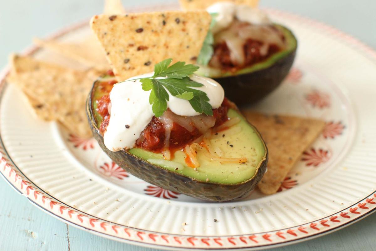 Stuffed delight: Pairing chili with grilled avocados makes delicious dish