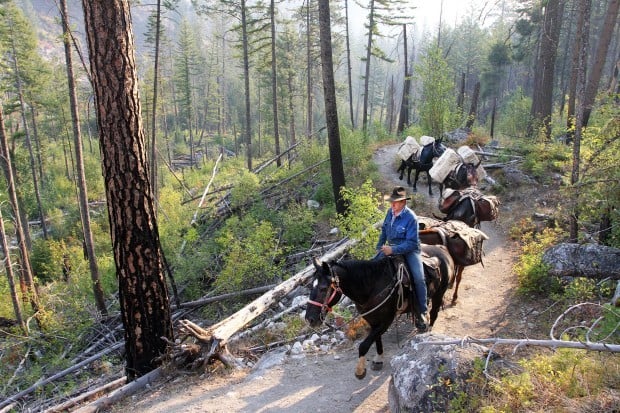 Clearing the way: Trail crews prepare to blast rock blocking Blodgett Pass