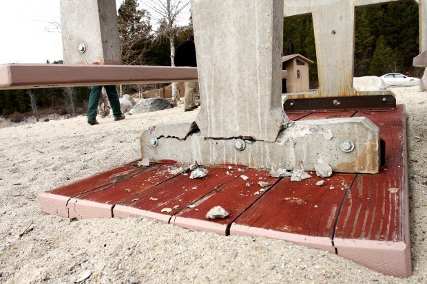 Toppled tables: Popular Lake Como picnic area damaged by late night vandals