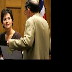 Stout testifies in her behalf