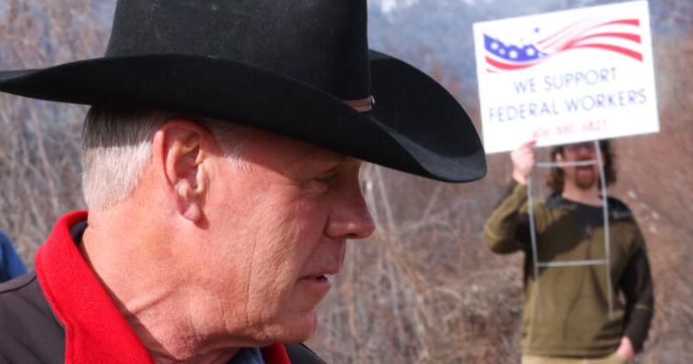 Zinke tours Hamilton VA Clinic amid protests