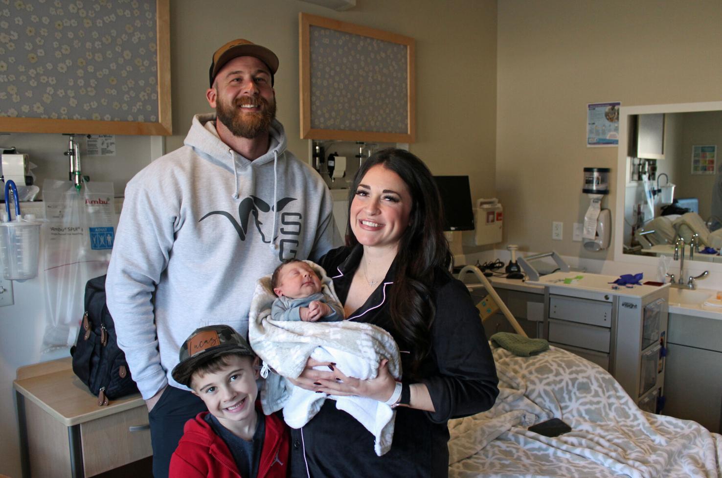 Hamilton family welcomes first baby of the new year