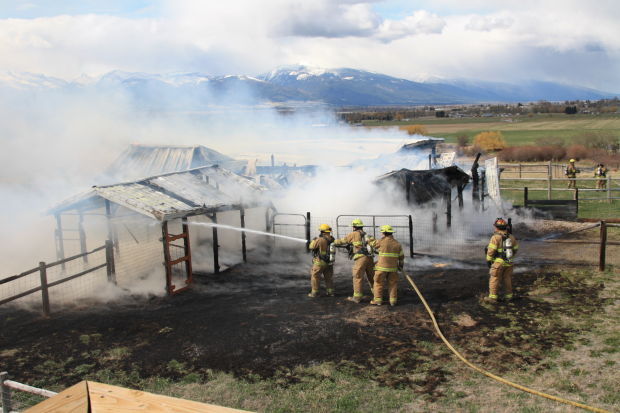 Fire destroys Bitterroot Valley barn