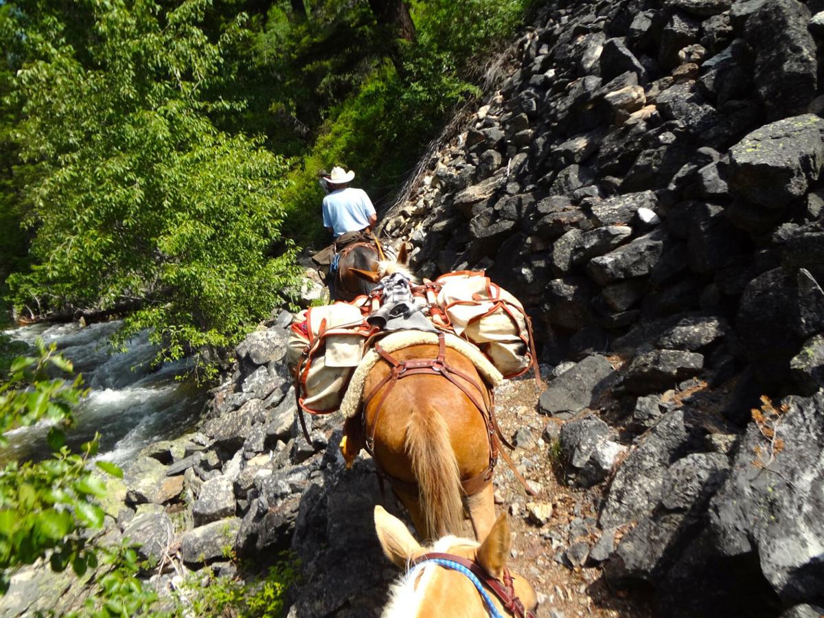 Trail clearing project at Boulder Creek Trail