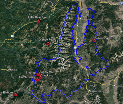 Bowles Creek fire grows to 6,847 acres