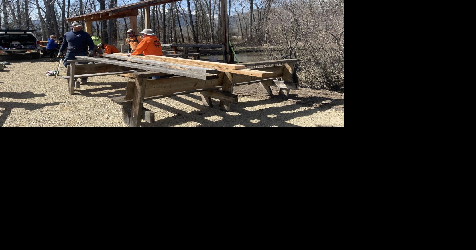 Lee Metcalf walking trail shade structure gets rebuilt