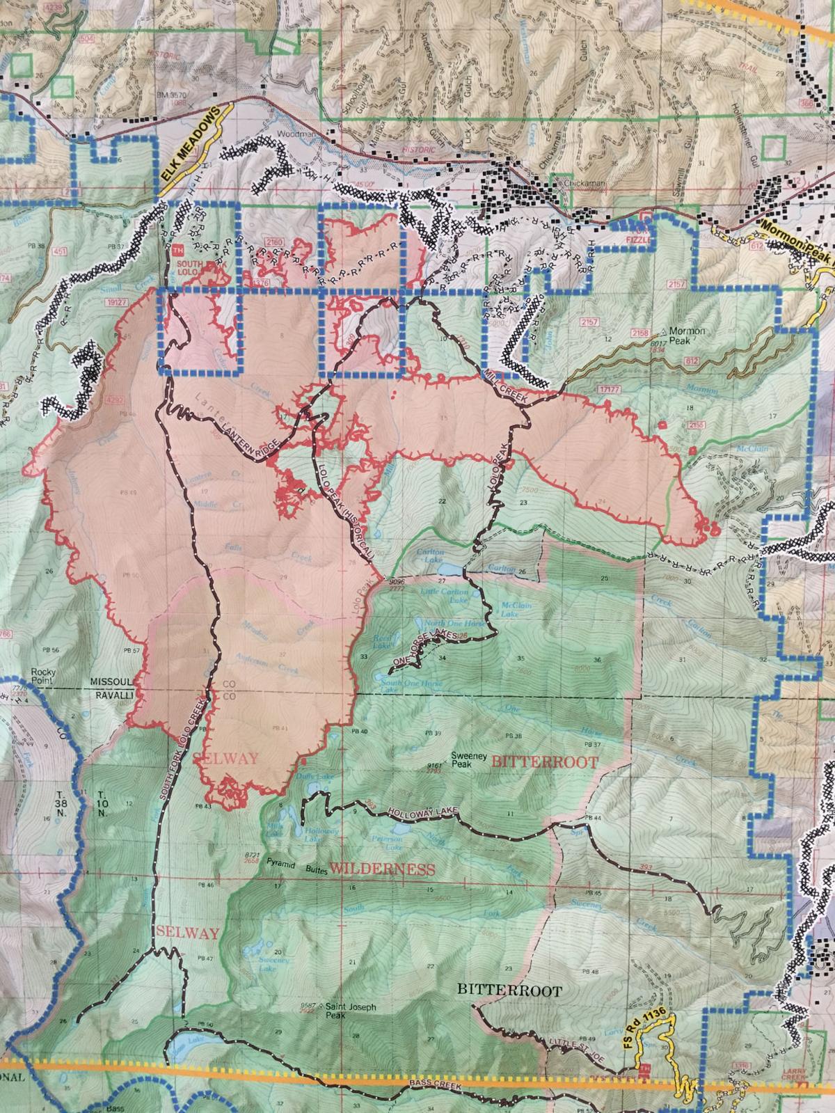 Update: Lolo Peak grows by 3,800 acres overnight to 15,090; evacuation ...