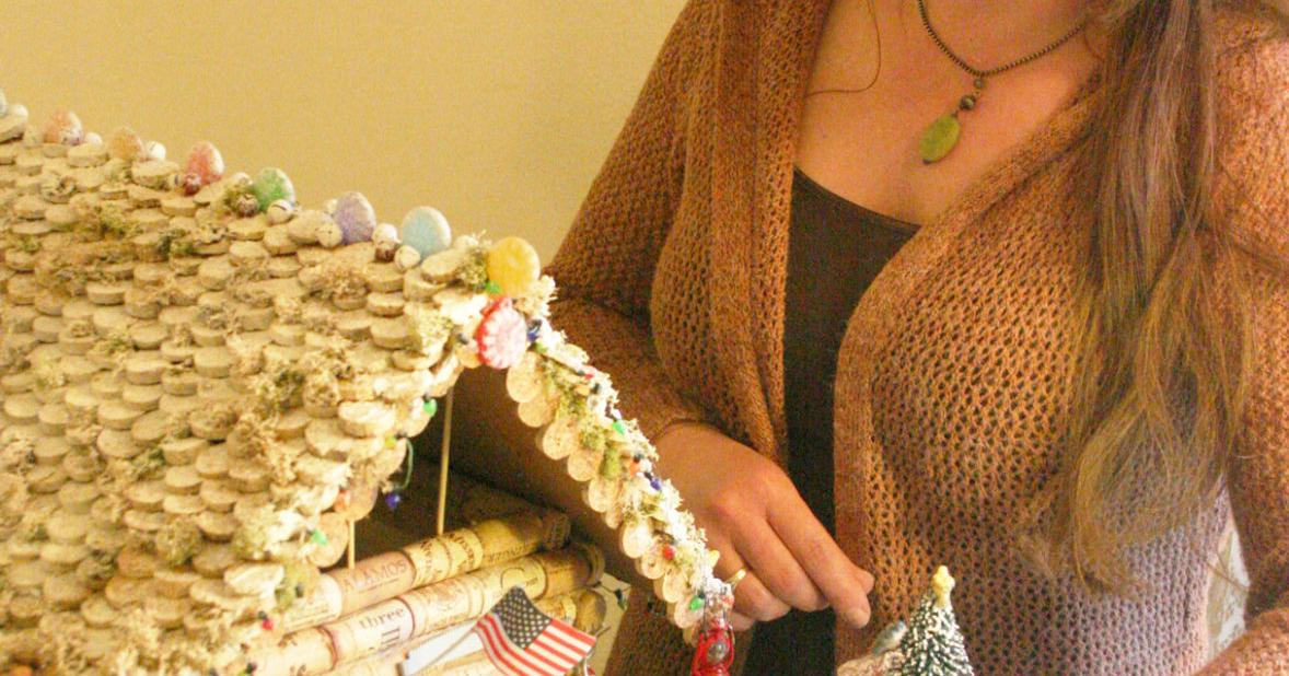 Hamilton artist makes mini cork houses for grandsons