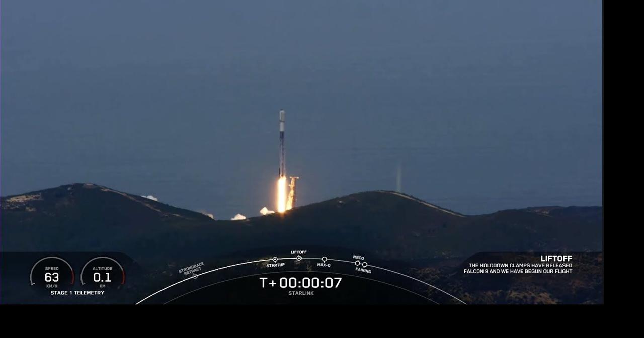 SpaceX launches Starlink satellites into space | Video Gallery | record ...