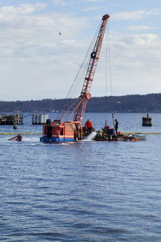 Refloating of sunken barge begins | Local News | record-eagle.com
