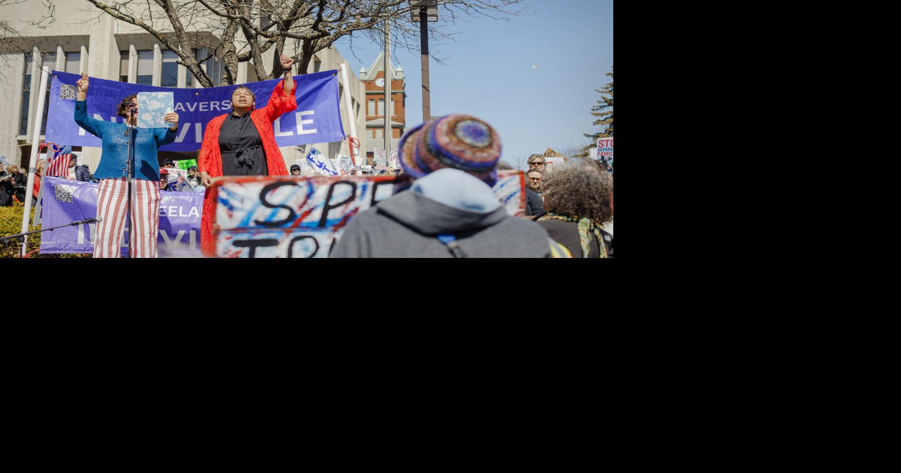 TRAVERSE CITY: 'Hands Off' protest draws thousands here | Local News ...