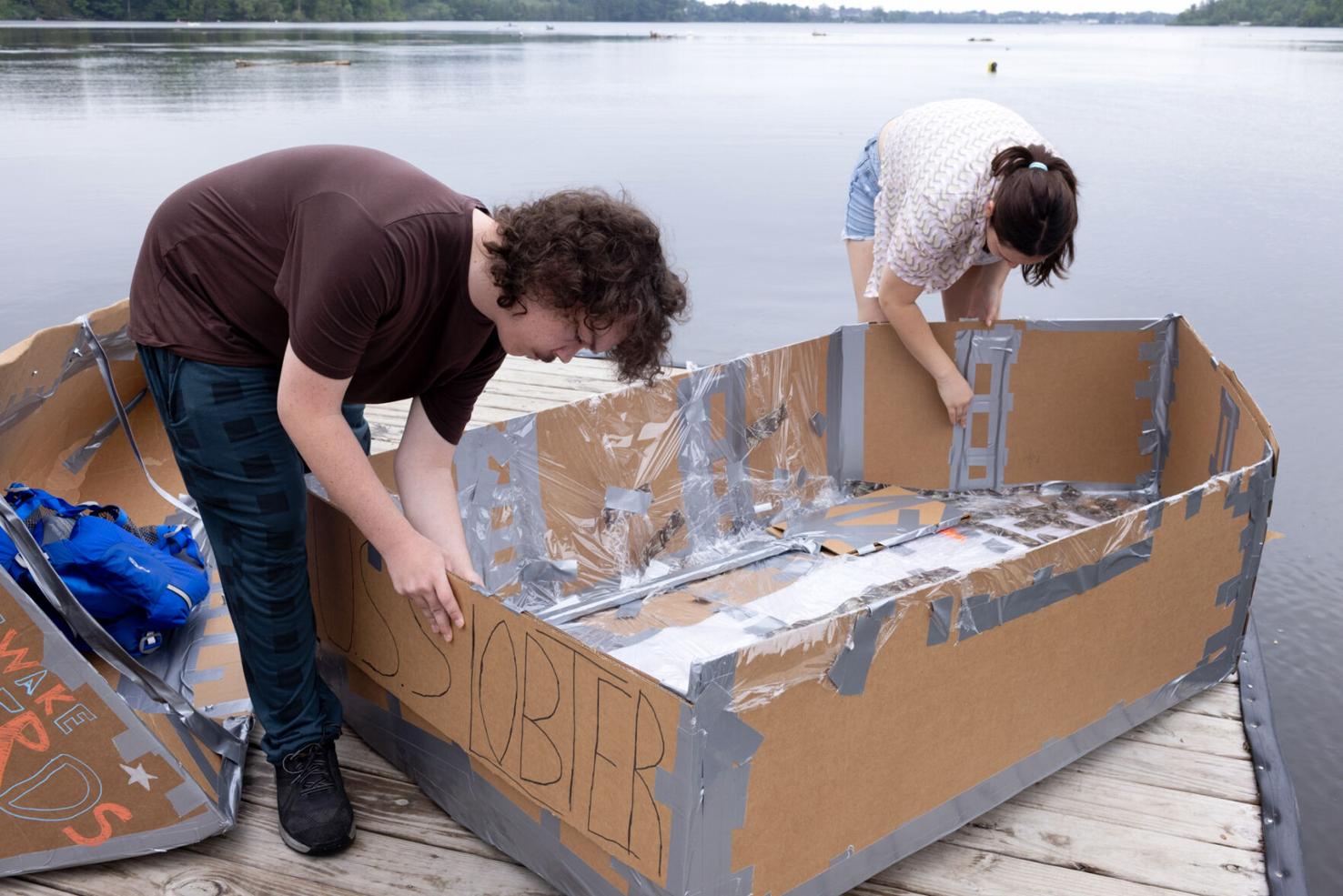 The Greenspire High School's Capstone Project Cardboard Boat Race ...