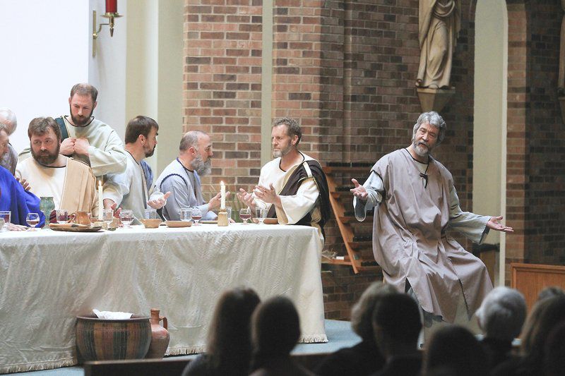 Living Last Supper brings iconic scene, apostles to life | Local News ...