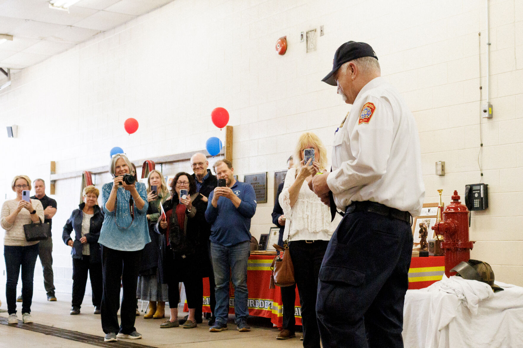 Traverse City Fire Chief Jim Tuller's Retirement Party at Fire Station ...