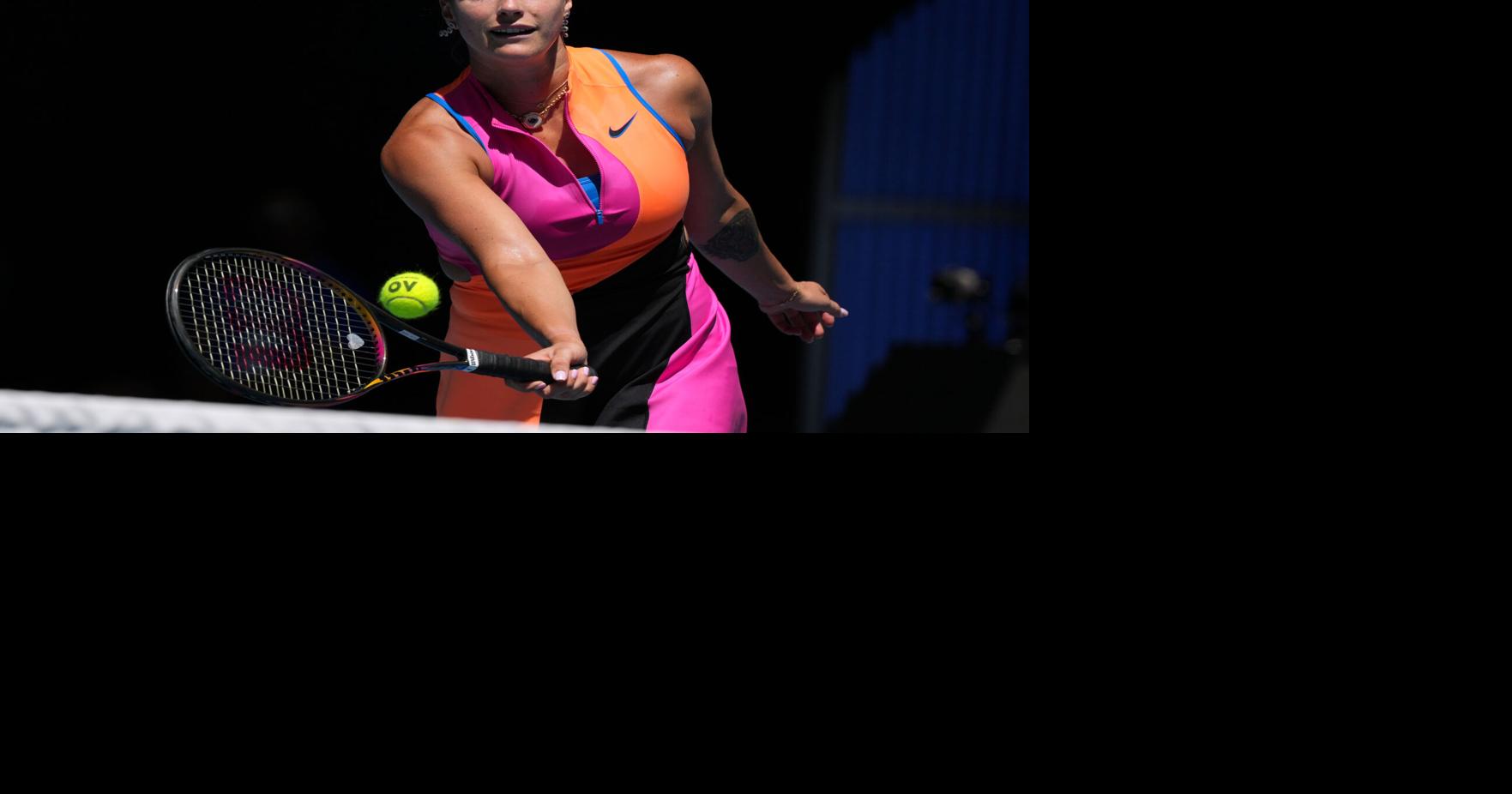 Top-seeded Sabalenka beats 18-year-old American Jovic to reach the ...