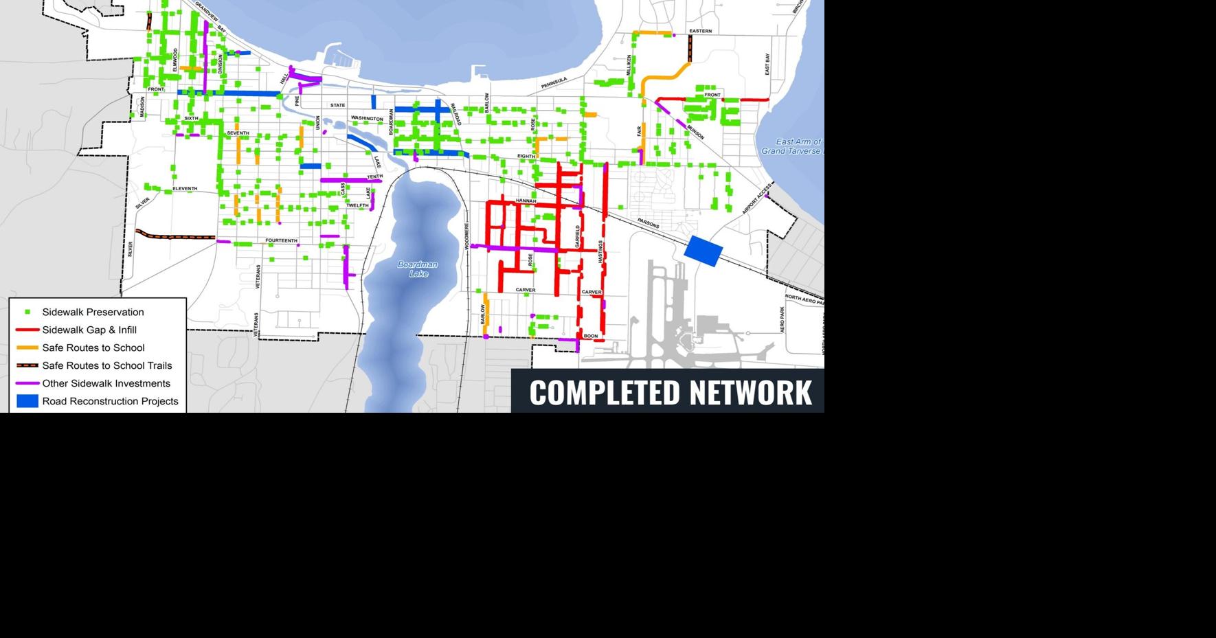 Traverse City marks milestone on sidewalks effort | Local News | record ...