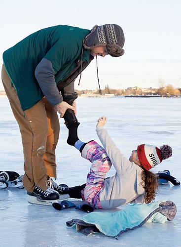 Ice Skating on West Grand Traverse Bay | Local News | record-eagle.com
