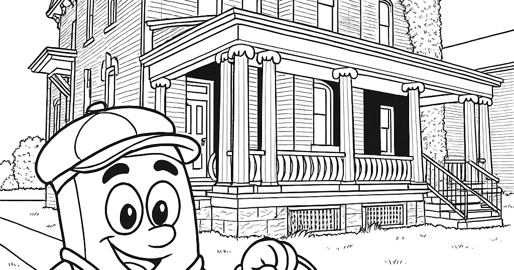 Halloween Argus coloring pages in time for 'Scariest House in America ...