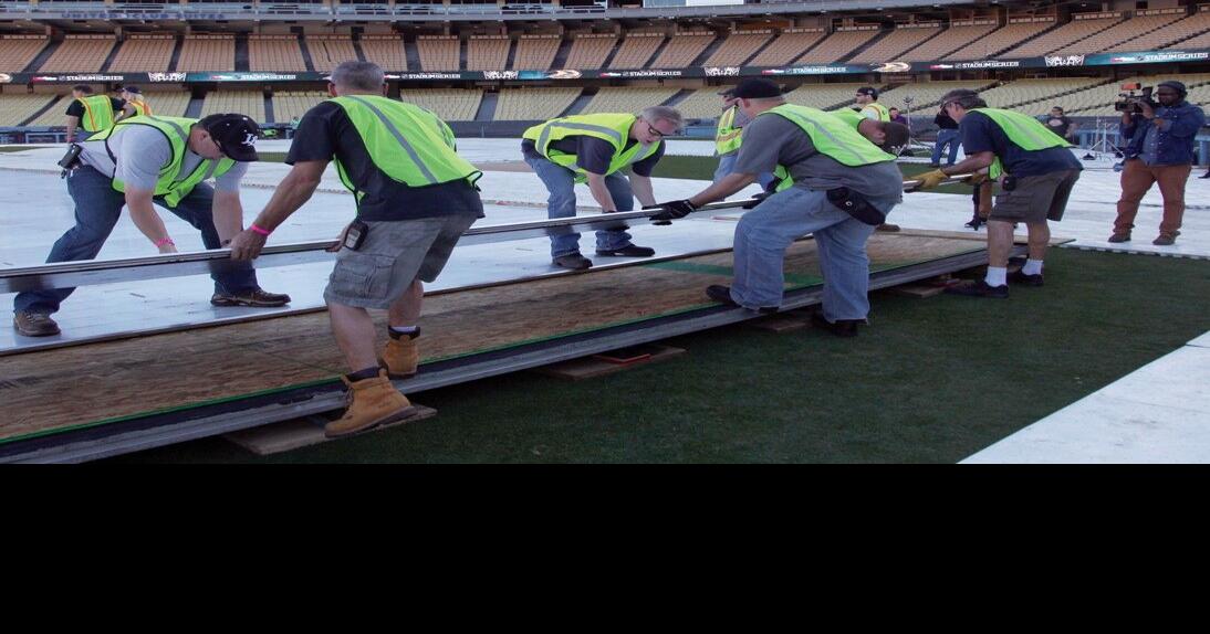 Crews working on ice rink at Dodger Stadium | Sports | recordargusnews.com