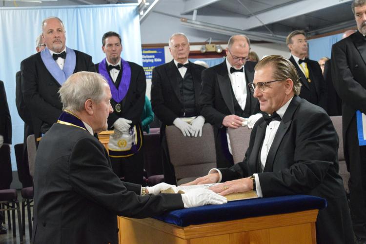 Mercer's John Moon presented as Masons' district deputy grand master ...