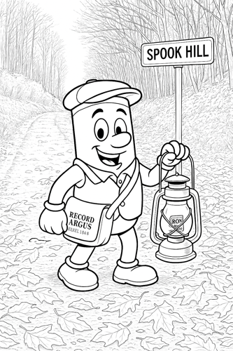 Halloween Argus coloring pages in time for 'Scariest House in America ...