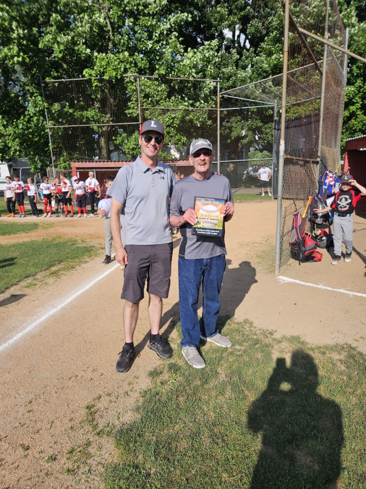 Ron Lewis honored for 26 years as president of Lakeview Little League ...