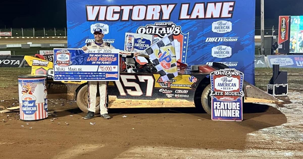 Mike Marlar ends Bobby Pierce's 3-race Sharon World of Outlaws Late ...