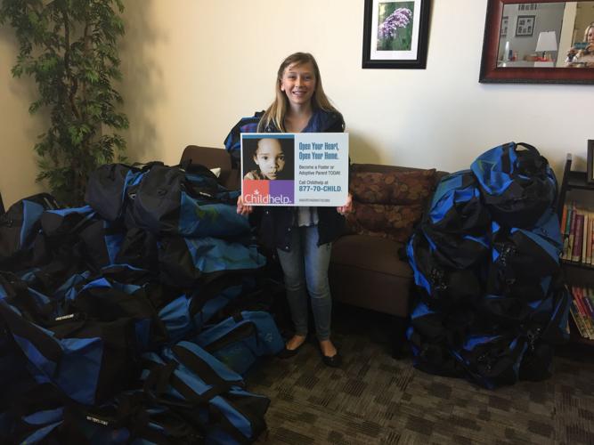 Dignity in mind, mom and daughter supply backpacks for Childhelp ...