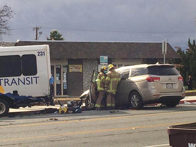 Bus, minivan collide near DMV in Banning | News | recordgazette.net