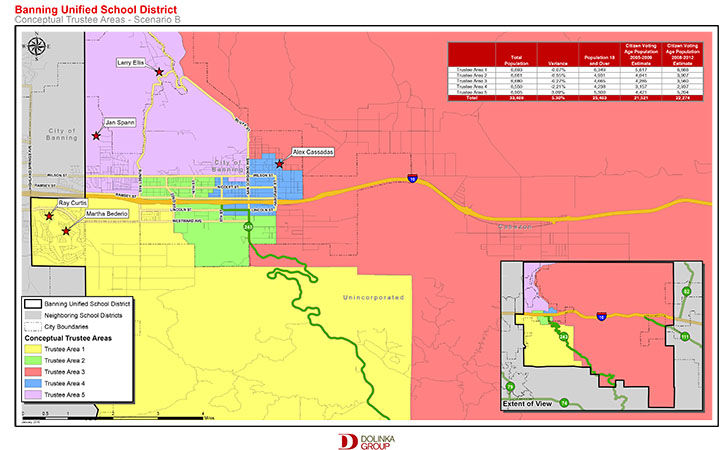 Banning school district to decide voting districts | Local News ...