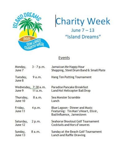 Charity Week schedule is official – get your tickets | Sun Lakes Life ...