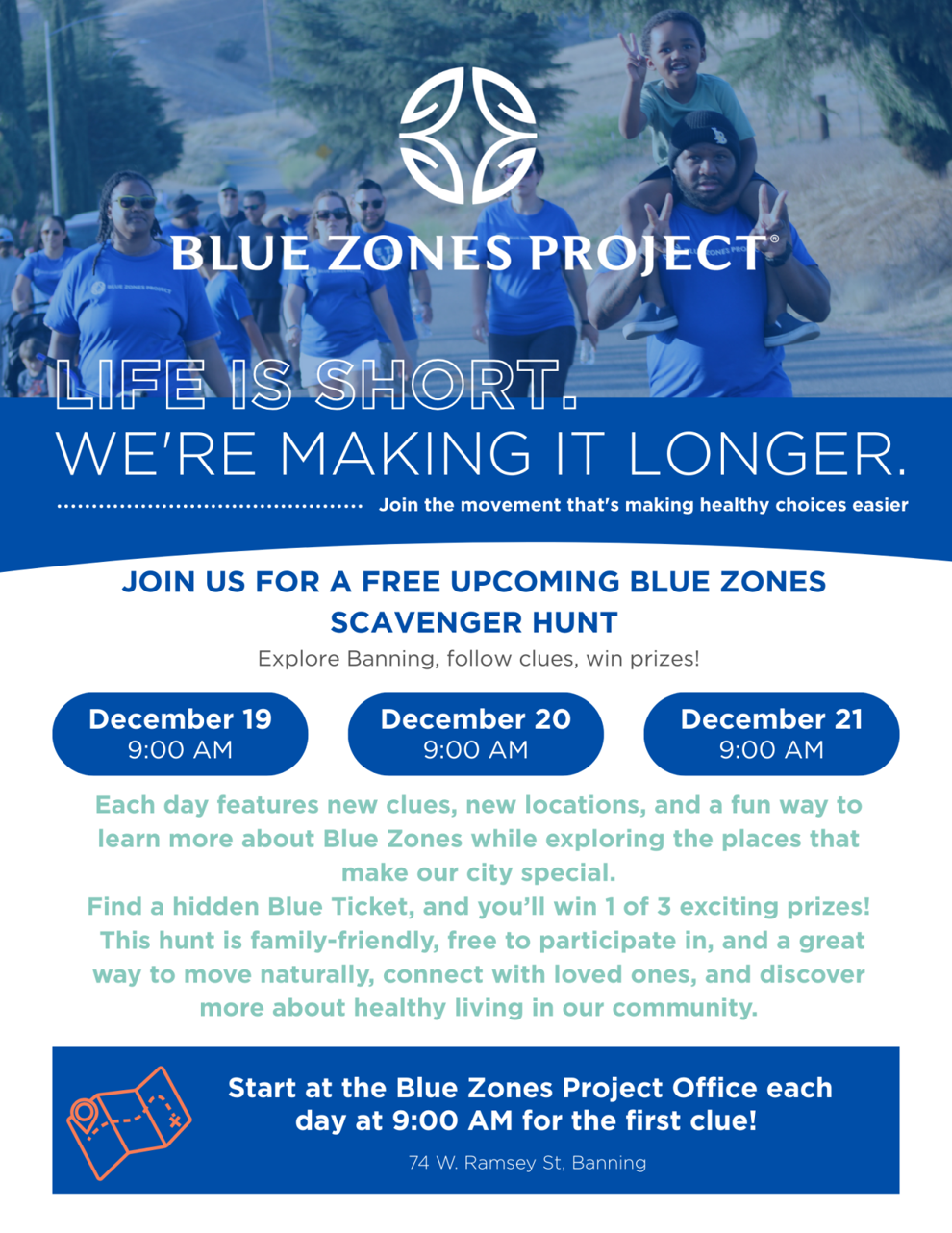 Banning Blue Zone launches three-day scavenger hunt | News ...