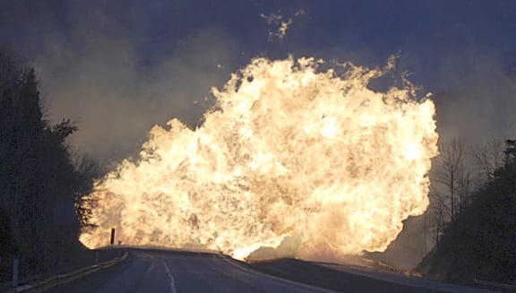 UPDATED: Gas line explodes, burns homes and roads | News | register ...