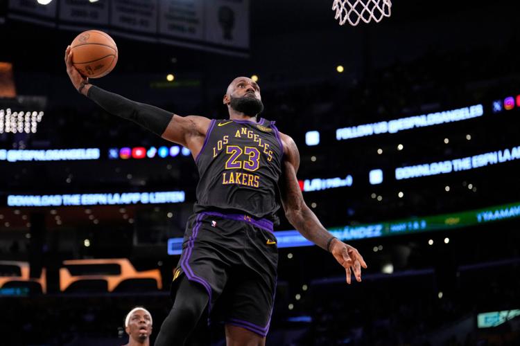 LeBron just misses historic triple-double, but still defies his age ...