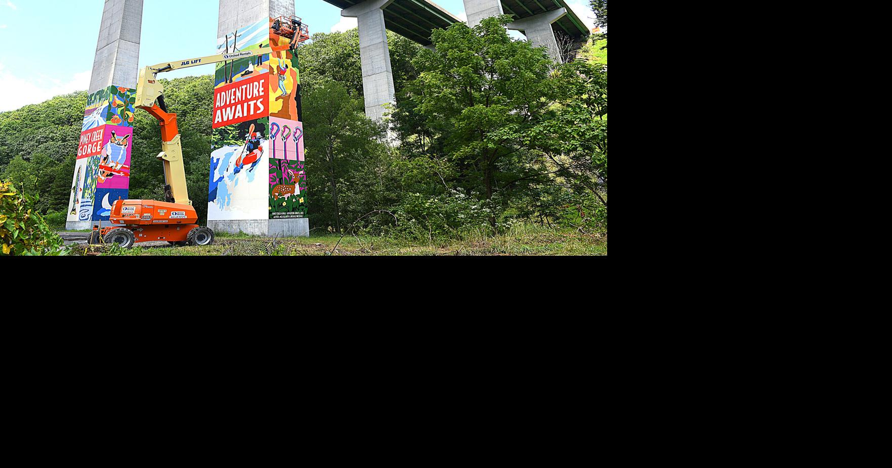 PHOTOS: Completion of the 50-foot bridge pier murals | News | register ...