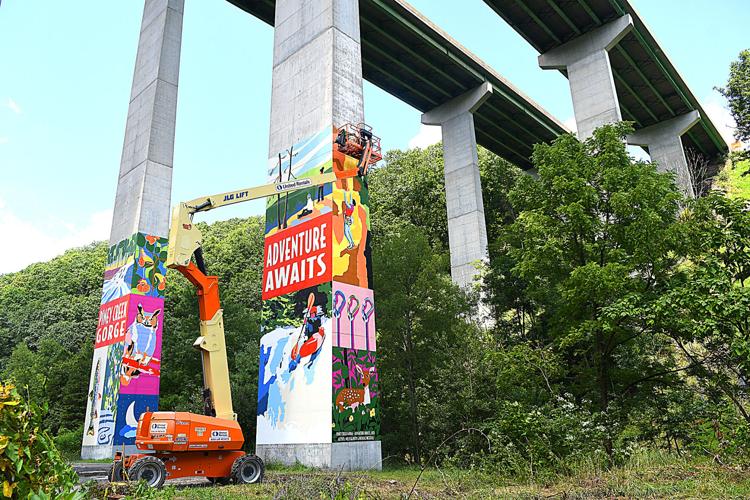 PHOTOS: Completion of the 50-foot bridge pier murals | News | register ...