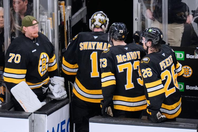 Old rivals Bruins, Canadiens drop gloves at opening faceoff in matchup ...