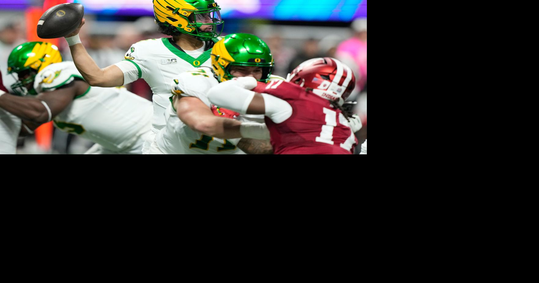 Oregon QB Dante Moore is undecided on the NFL draft or another year ...