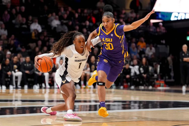 No. 12 Vanderbilt women remain undefeated knocking off No. 5 LSU 65-61 ...