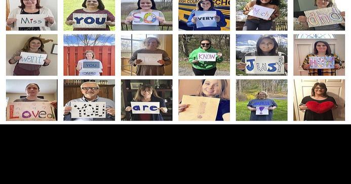 Stanaford Elementary teachers get creative with sending messages to ...