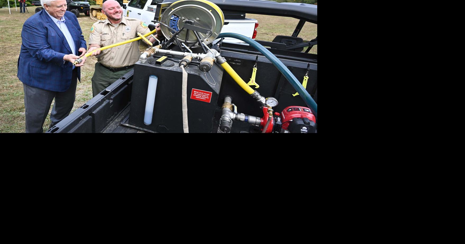 New fire equipment unveiled; governor worried about drought conditions ...