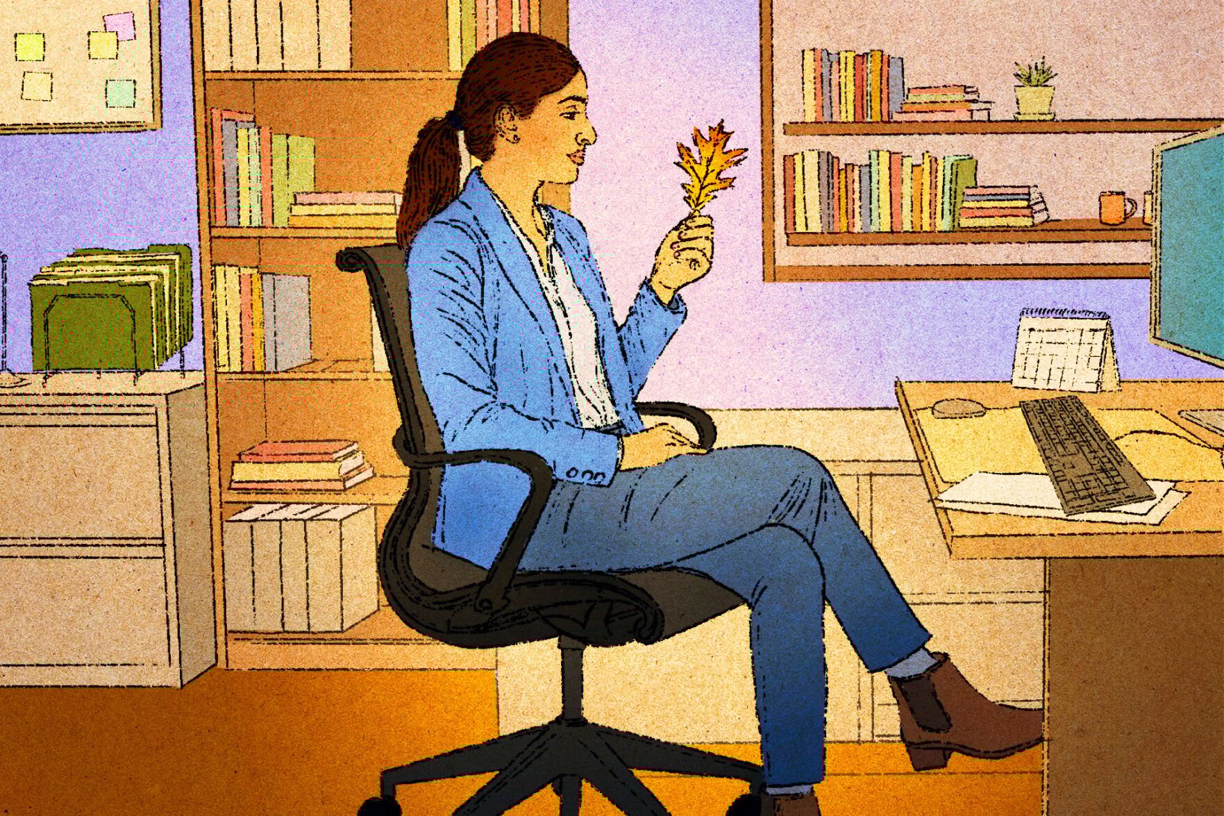 A taste of nature can provide balance and calm during the workday ...