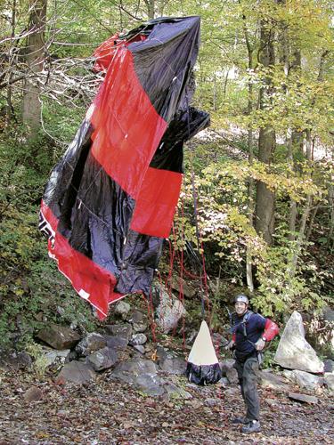 base jump caught in tree