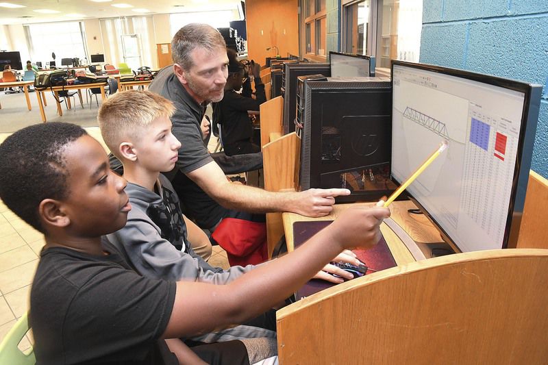 Beckley Stratton Middle School students learn basics of bridge building ...