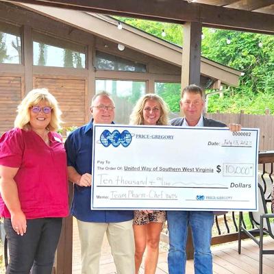 Price Gregory International cuts $10,000 check for United Way dancers ...