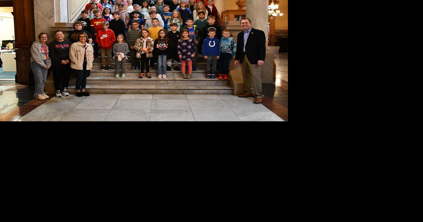 Granville Wells Elementary students visit Indiana Statehouse | Local ...