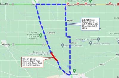 INDOT announces U.S. 421 closure | Local News | reporter.net