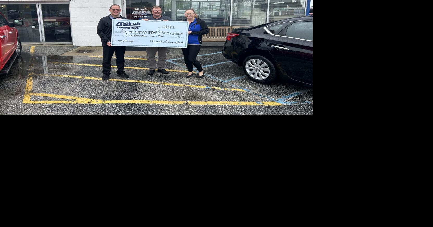 D-Patrick Lebanon Ford donates to Boone County Veterans Services ...