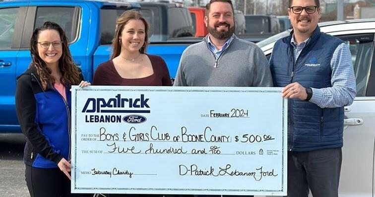 D-Patrick Lebanon Ford donates to Boys and Girls Club of Boone County ...
